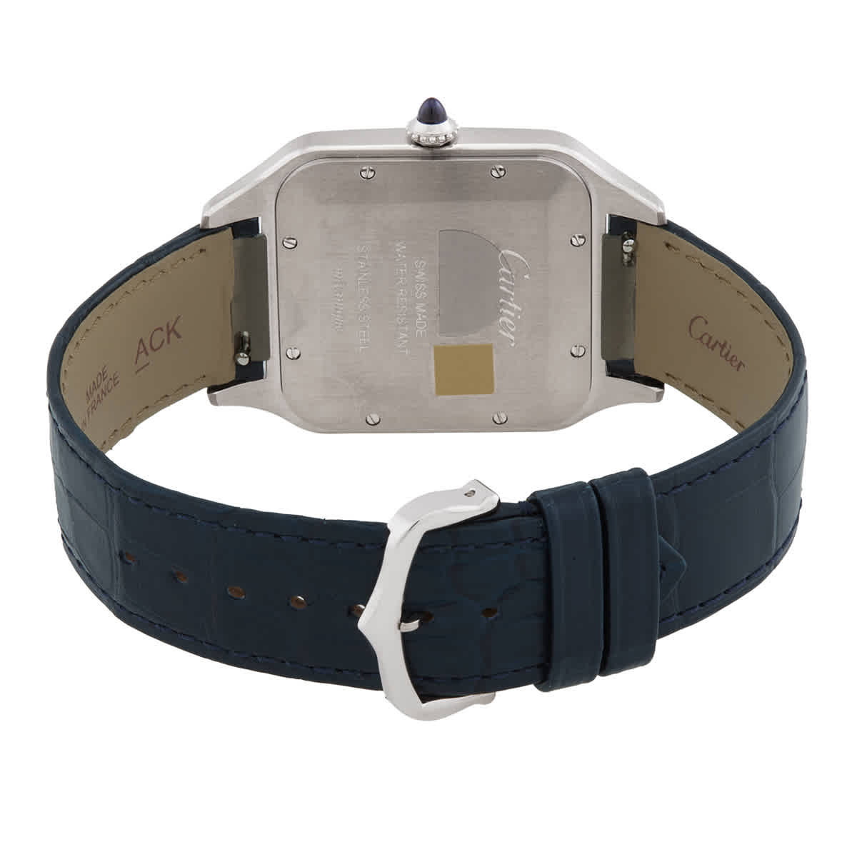 Cartier XL Santos Dumont Hand Wind Silver Dial Mens Watch WSSA0032 Cartier