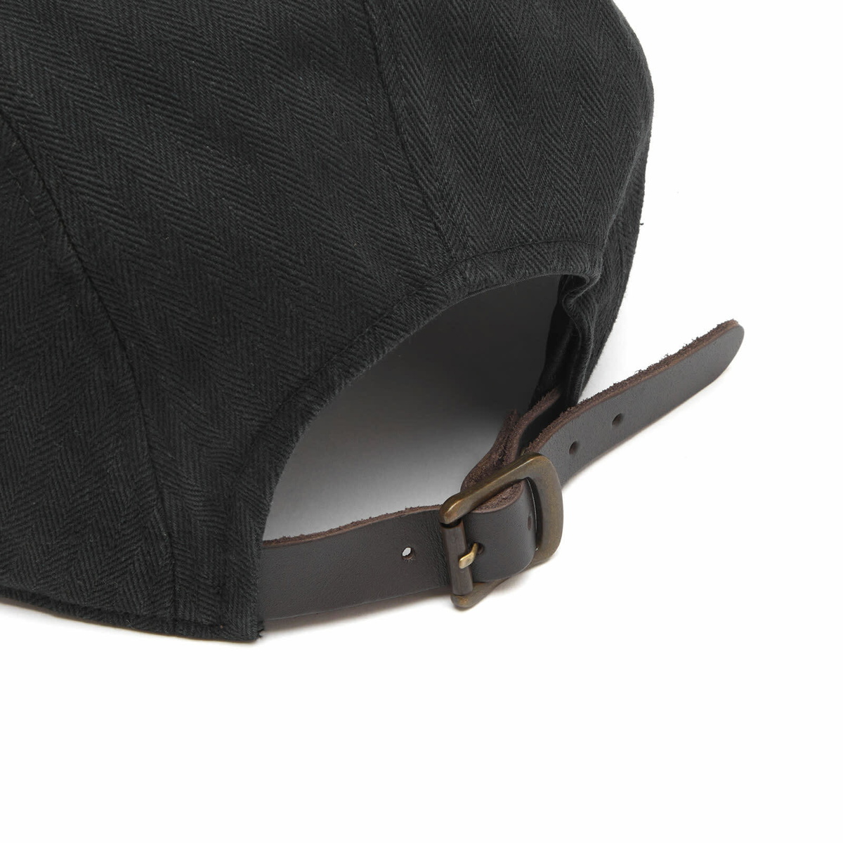 Uniform Bridge Men's Herringbone Twill Ball Cap in Black Uniform Bridge