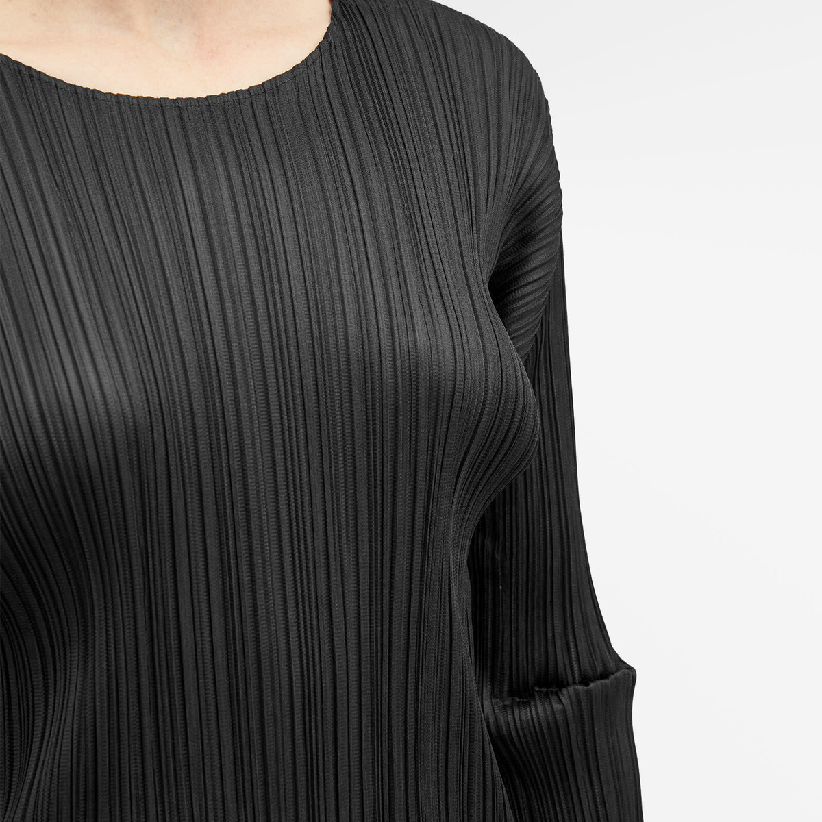 Pleats Please Issey Miyake Women's Long Sleeve Pleats Top in Black ...