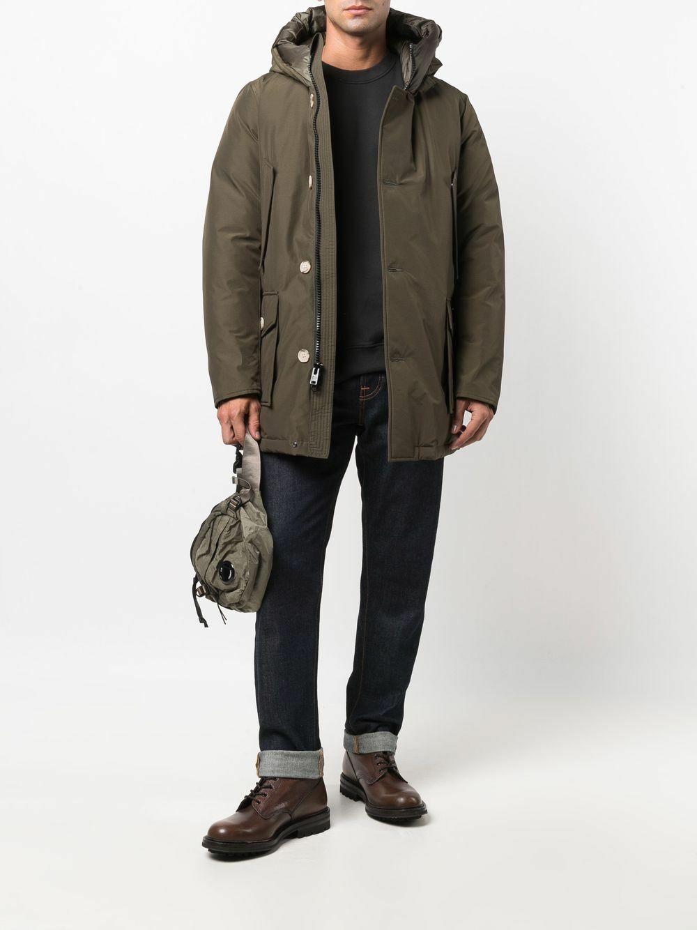 WOOLRICH - Parka With Logo Woolrich
