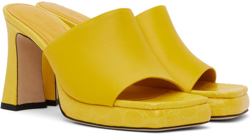 BY FAR Yellow Beliz Mules By Far