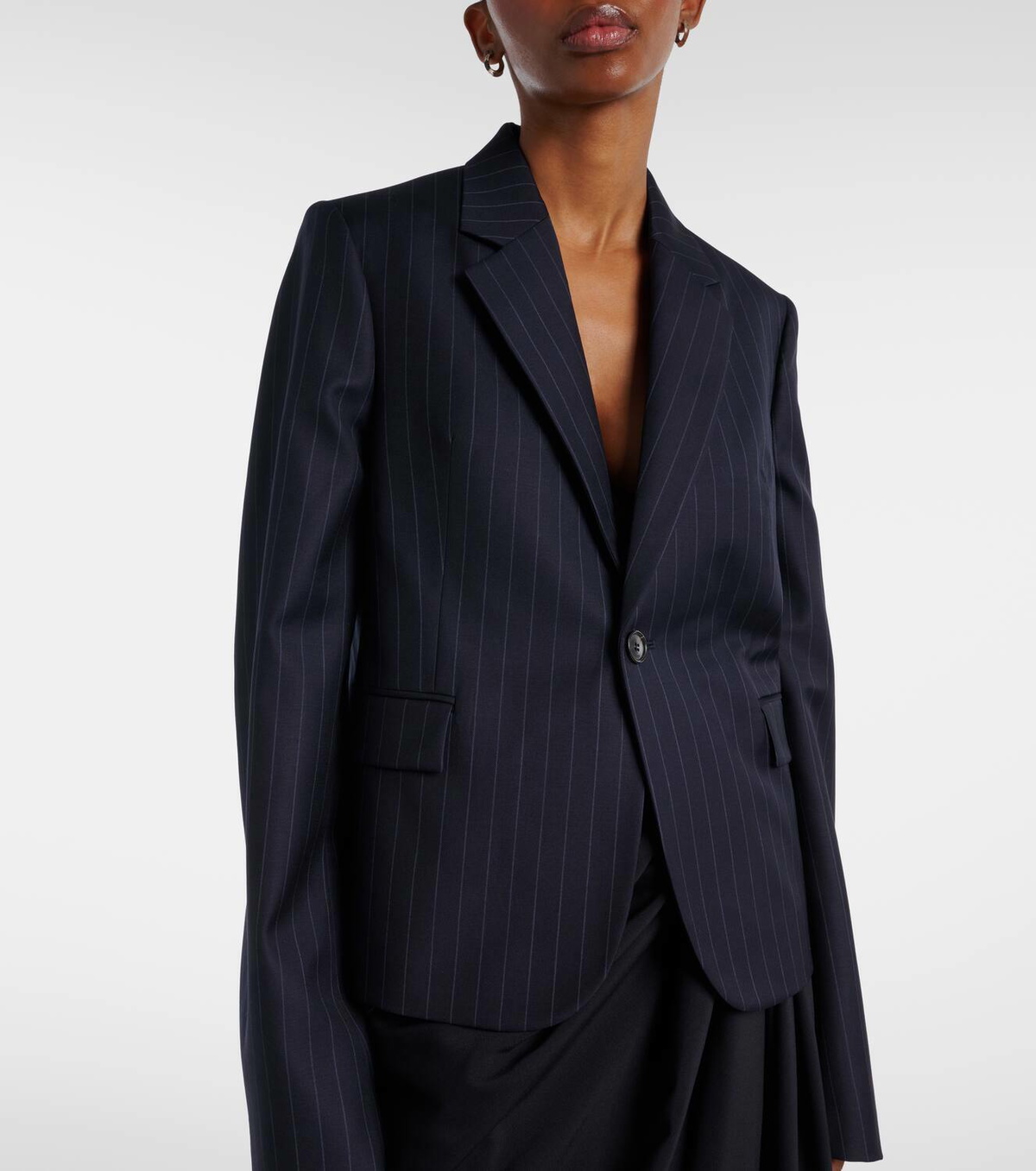 Loewe Pinstripe wool twill suit jacket Loewe