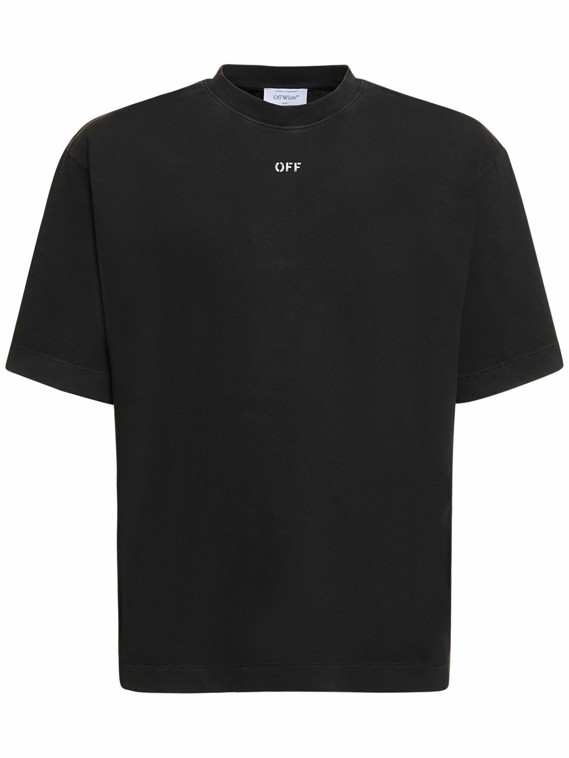 OFF-WHITE - Skate Cotton T-shirt Off-White