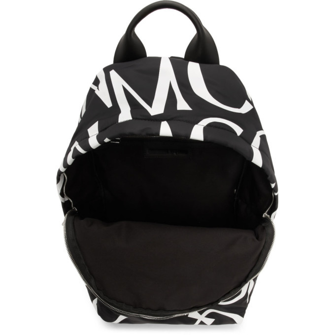 McQ Alexander McQueen Black Logo Classic Backpack McQ Alexander McQueen