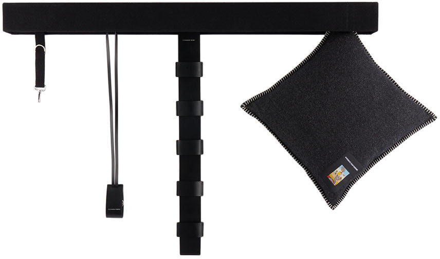 Kvadrat/Raf Simons Black Leather Magazine Strap Kvadrat/Raf Simons