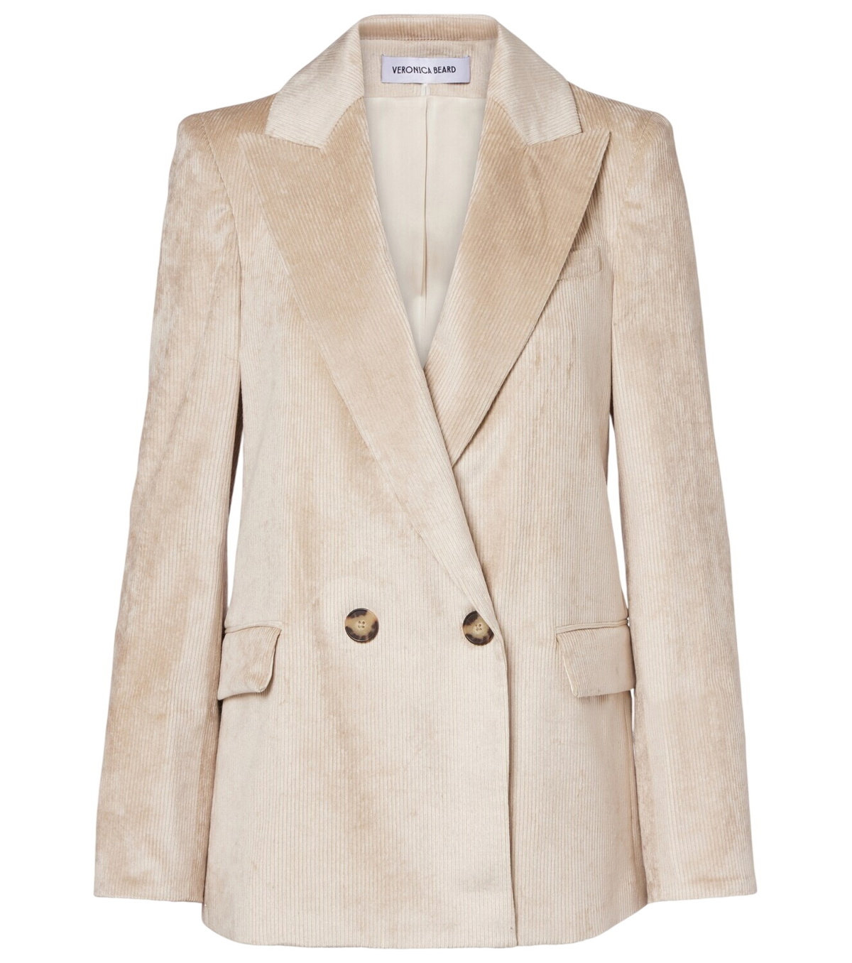 Veronica Beard Sevyn double-breasted cotton-blend corduroy blazer ...