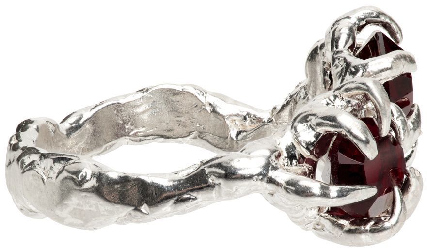 Harlot Hands SSENSE Exclusive Red Calamity Ring Harlot Hands