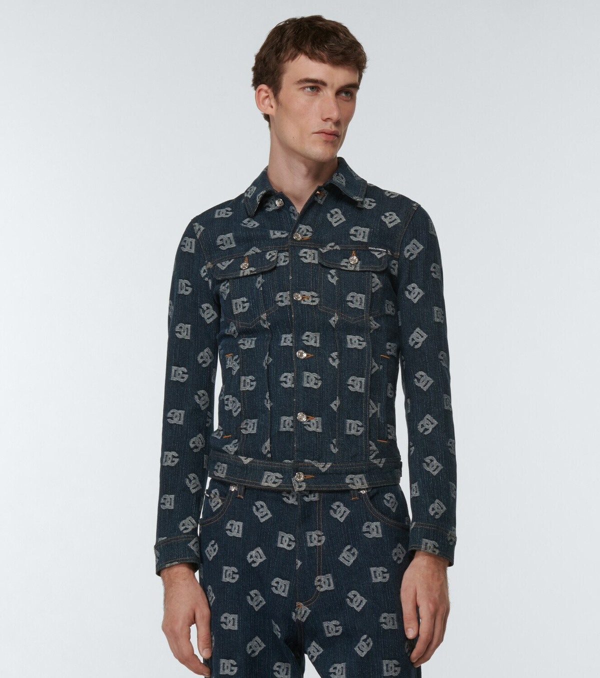 Dolce&Gabbana - DG jacquard denim jacket Dolce & Gabbana