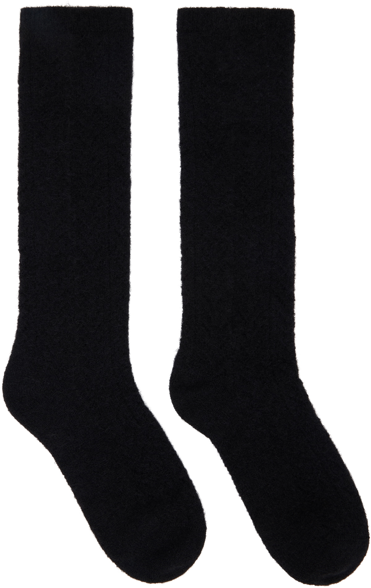 Valentino Black Mohair Socks Valentino