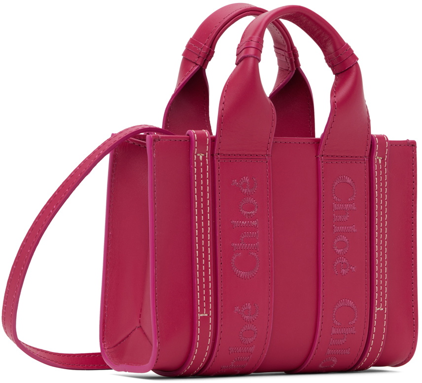 Chloé Pink Mini Woody Shoulder Bag Chloe