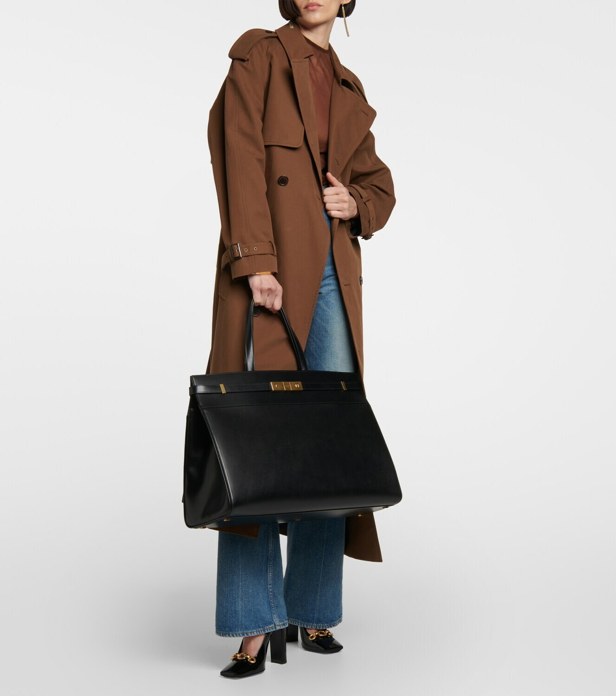 Saint Laurent Manhattan Large leather tote bag Saint Laurent