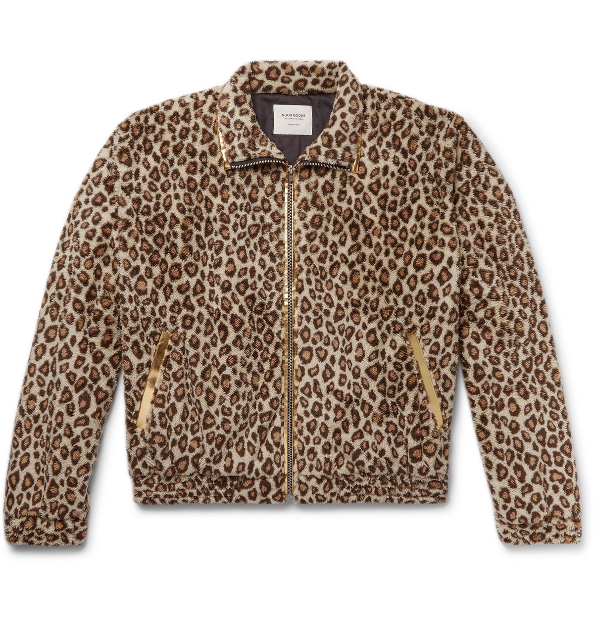 Noon Goons - Leopard-Print Faux Fur Jacket - Brown Noon Goons