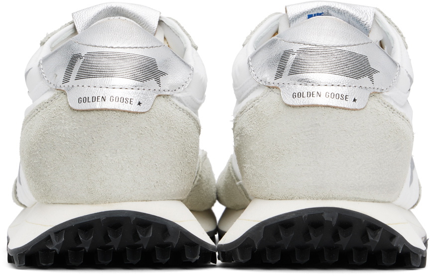 Golden Goose Gray & White Running Marathon M77 Sneakers Golden Goose ...