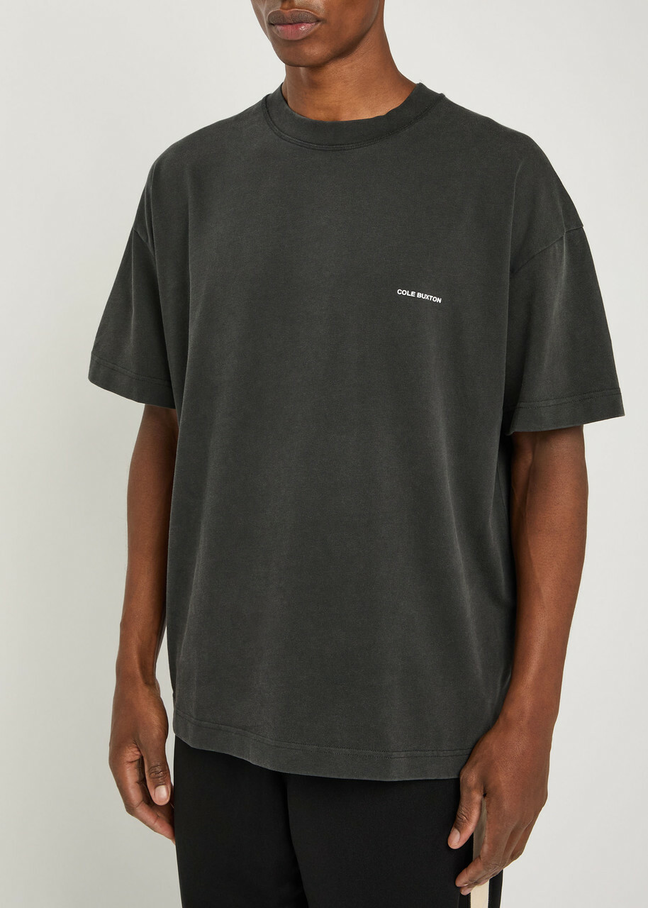 Cole Buxton Logo-print Cotton T-shirt Black Cole Buxton