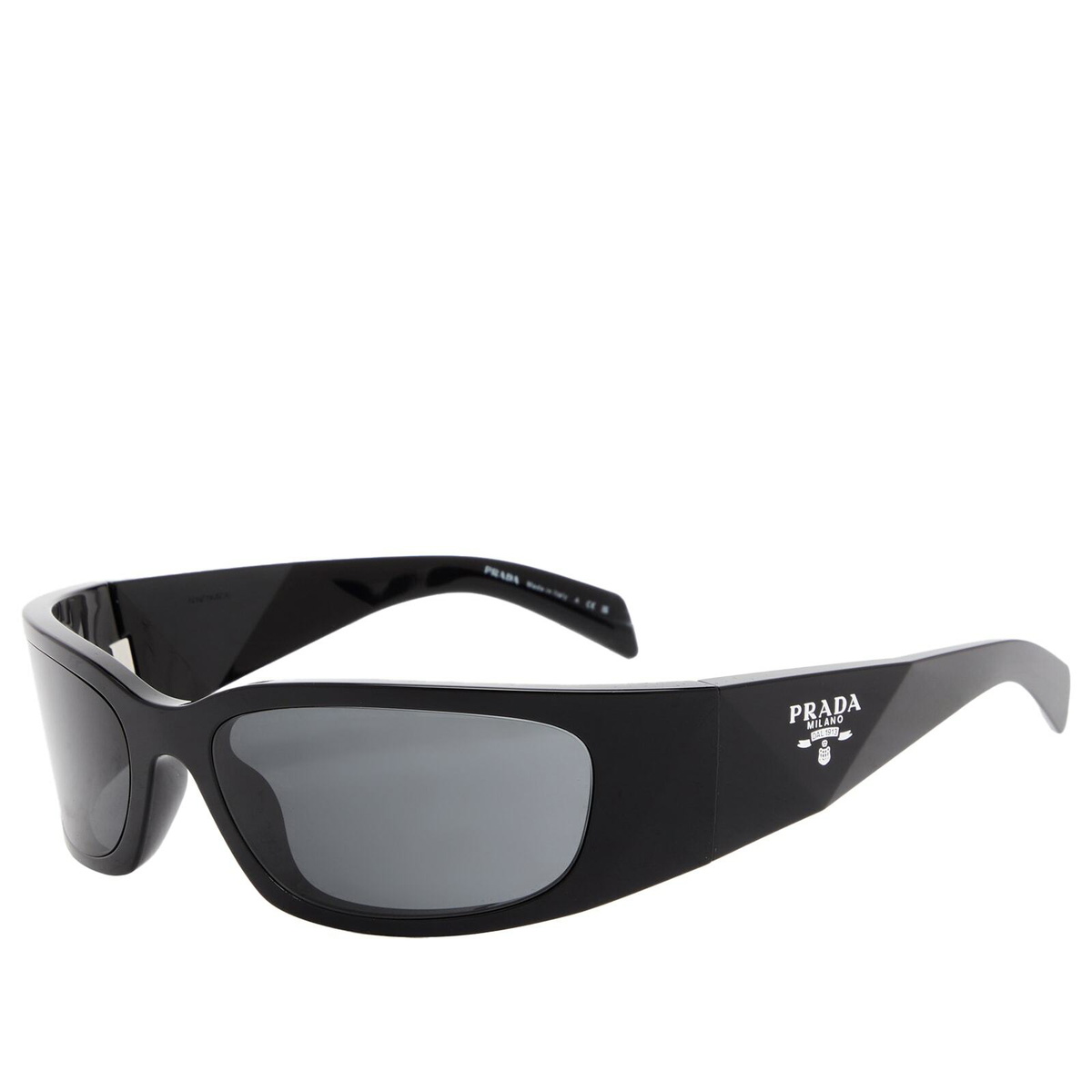 Prada Eyewear Women's A14S Sunglasses in Black/Dark Grey Prada