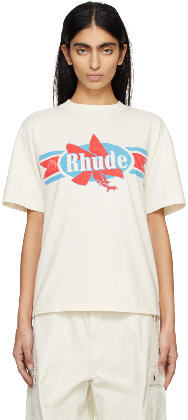 Rhude Off-White Chevron Eagle T-Shirt Rhude