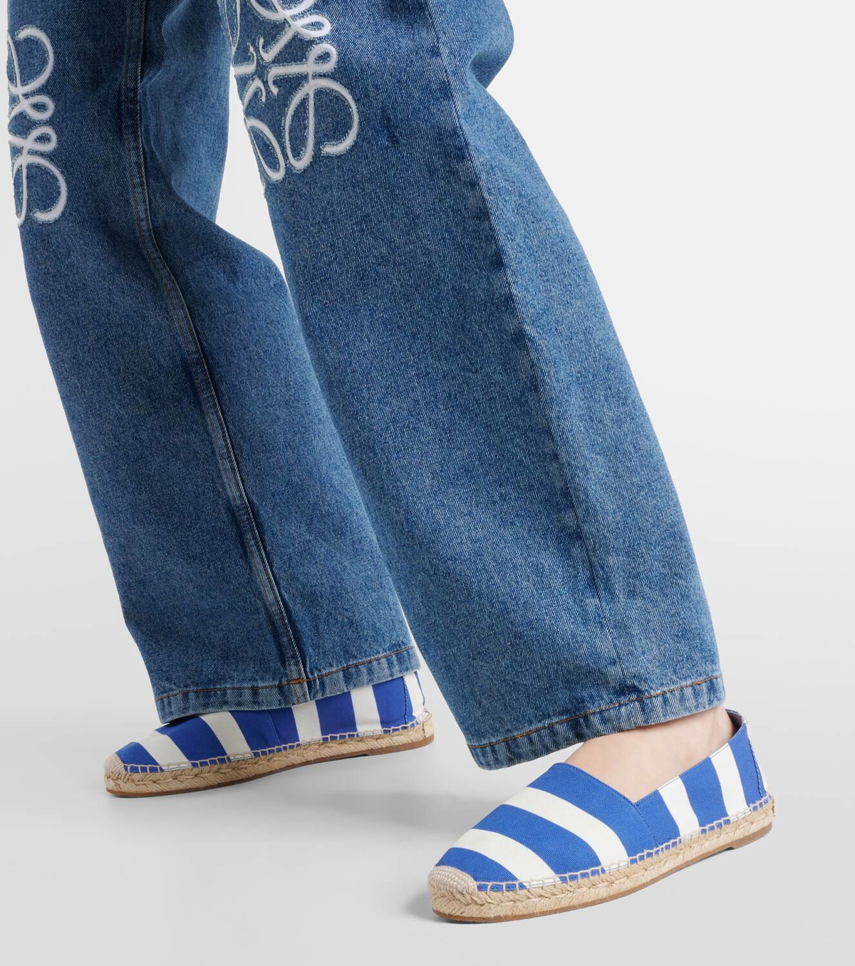 Manolo Blahnik Sparta canvas espadrilles Manolo Blahnik