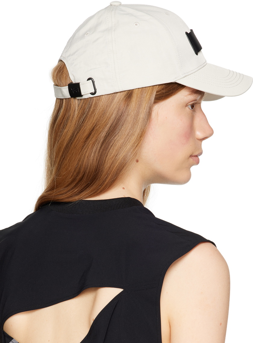 Y-3 Beige Webbing Cap Y-3