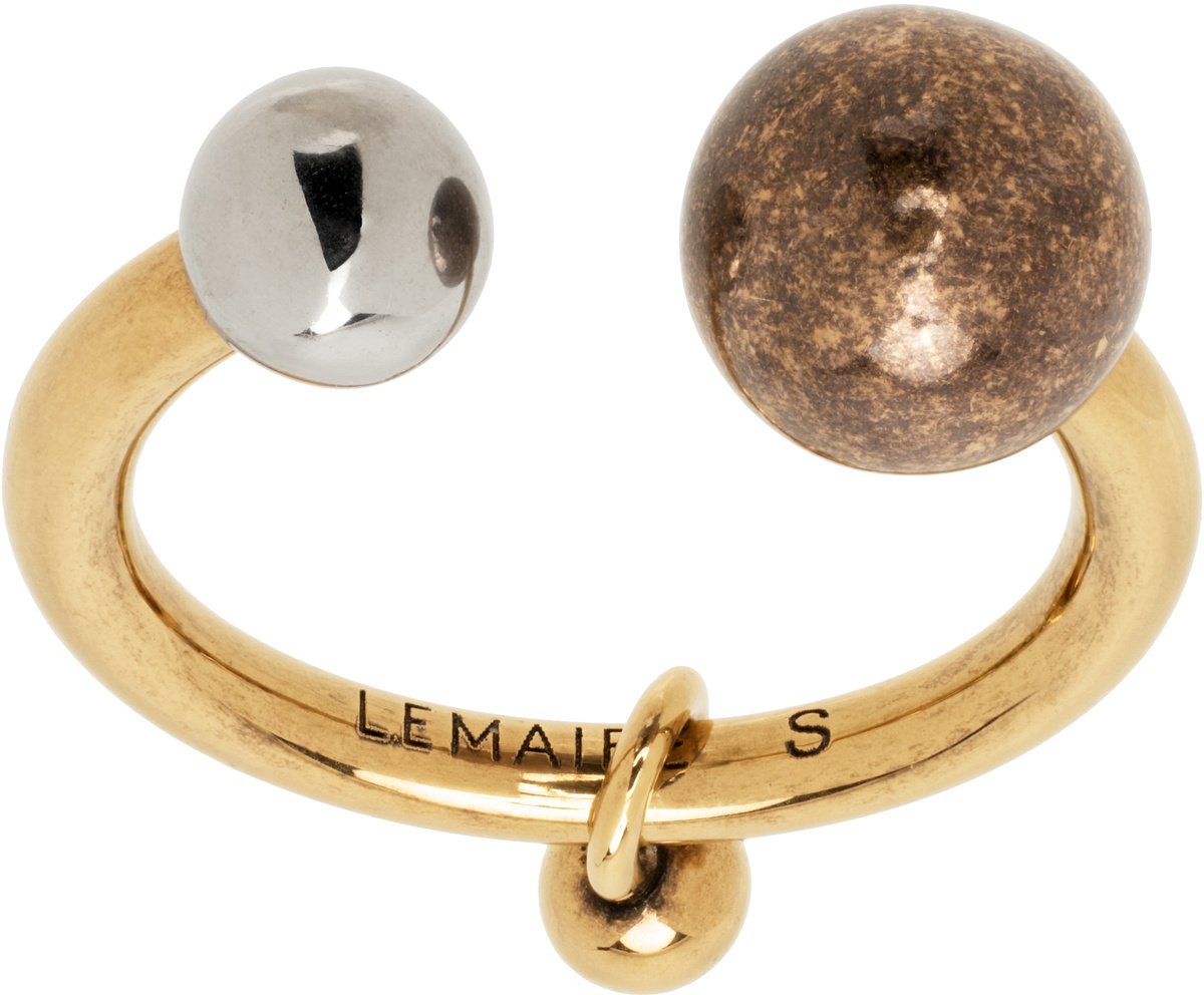 LEMAIRE Silver & Gold Rattle Ring Lemaire