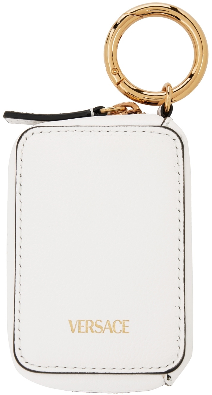 Versace White La Medusa Coin Pouch Versace