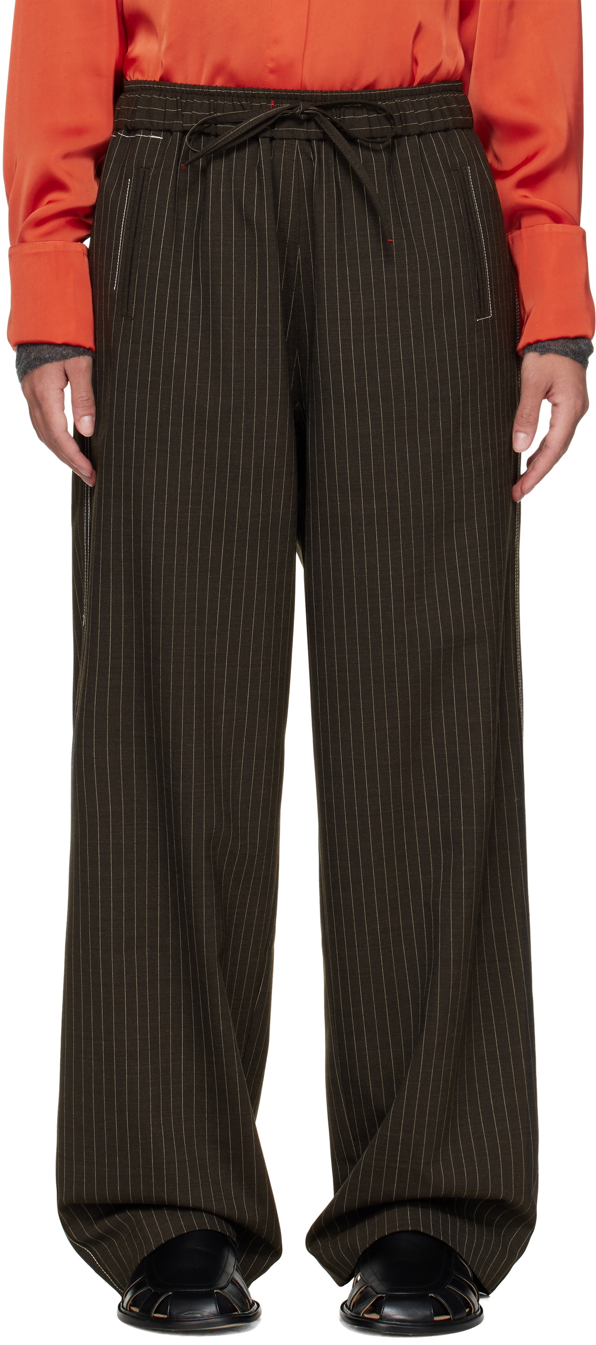 Cordera Brown Tailoring Relaxed Trousers CORDERA