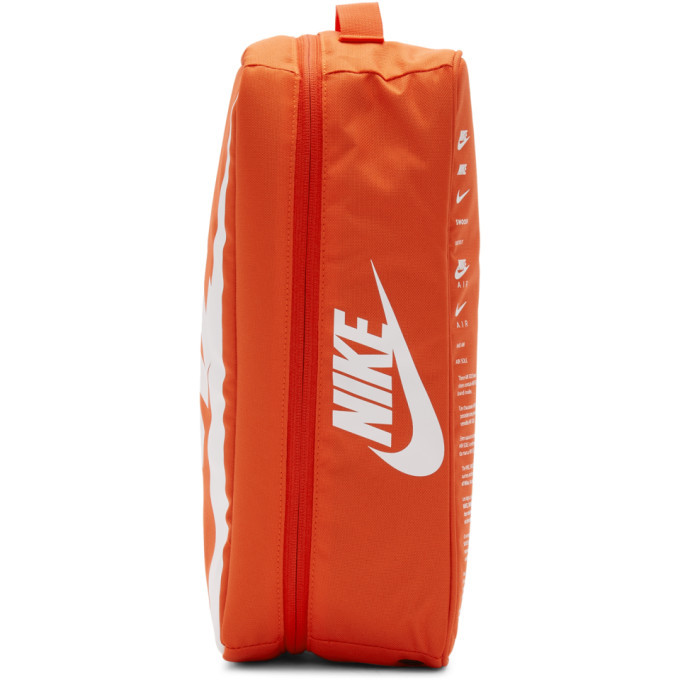 Nike Orange Nylon Shoe Box Bag Nike