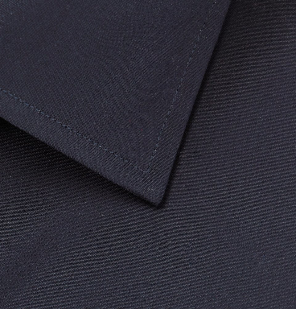 Hugo Boss - Midnight-Blue Jesse Slim-Fit Cotton-Poplin Shirt - Men ...