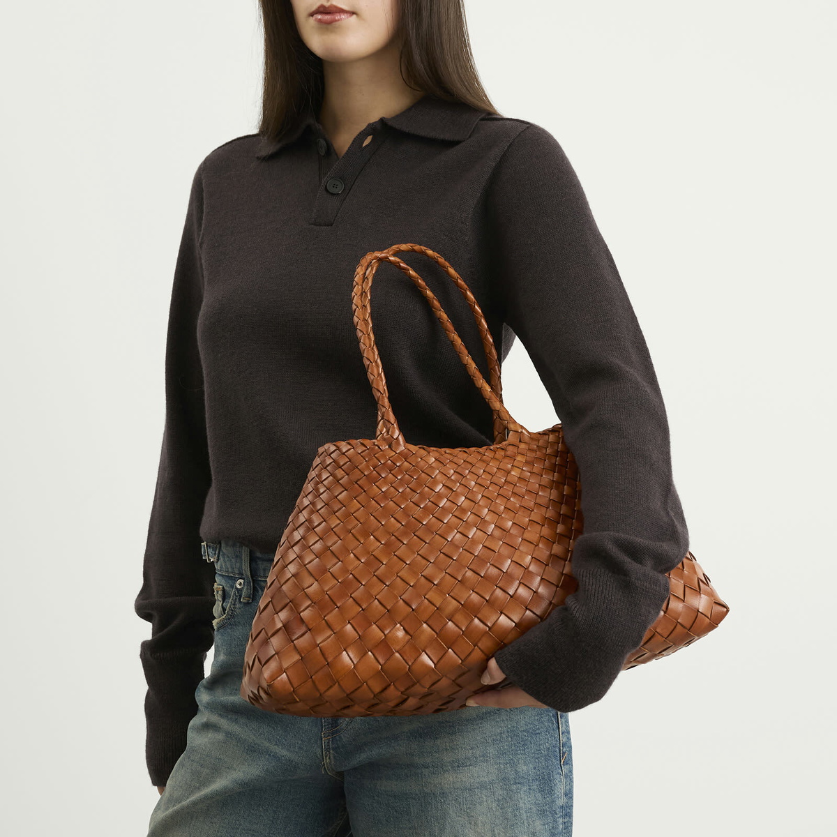 Dragon Diffusion Women's Santa Croce Large Bag in Tan Dragon Diffusion