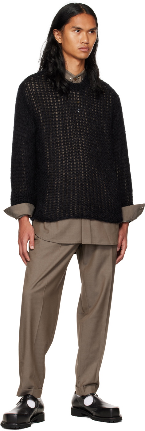 Magliano Black Net Sweater Magliano