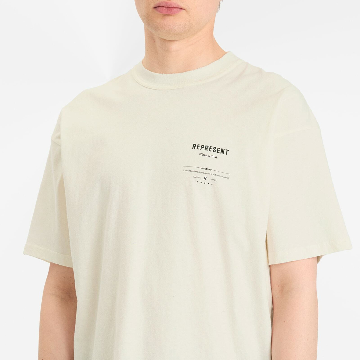 Represent Men's Revere Manor T-Shirt in Aged White Represent