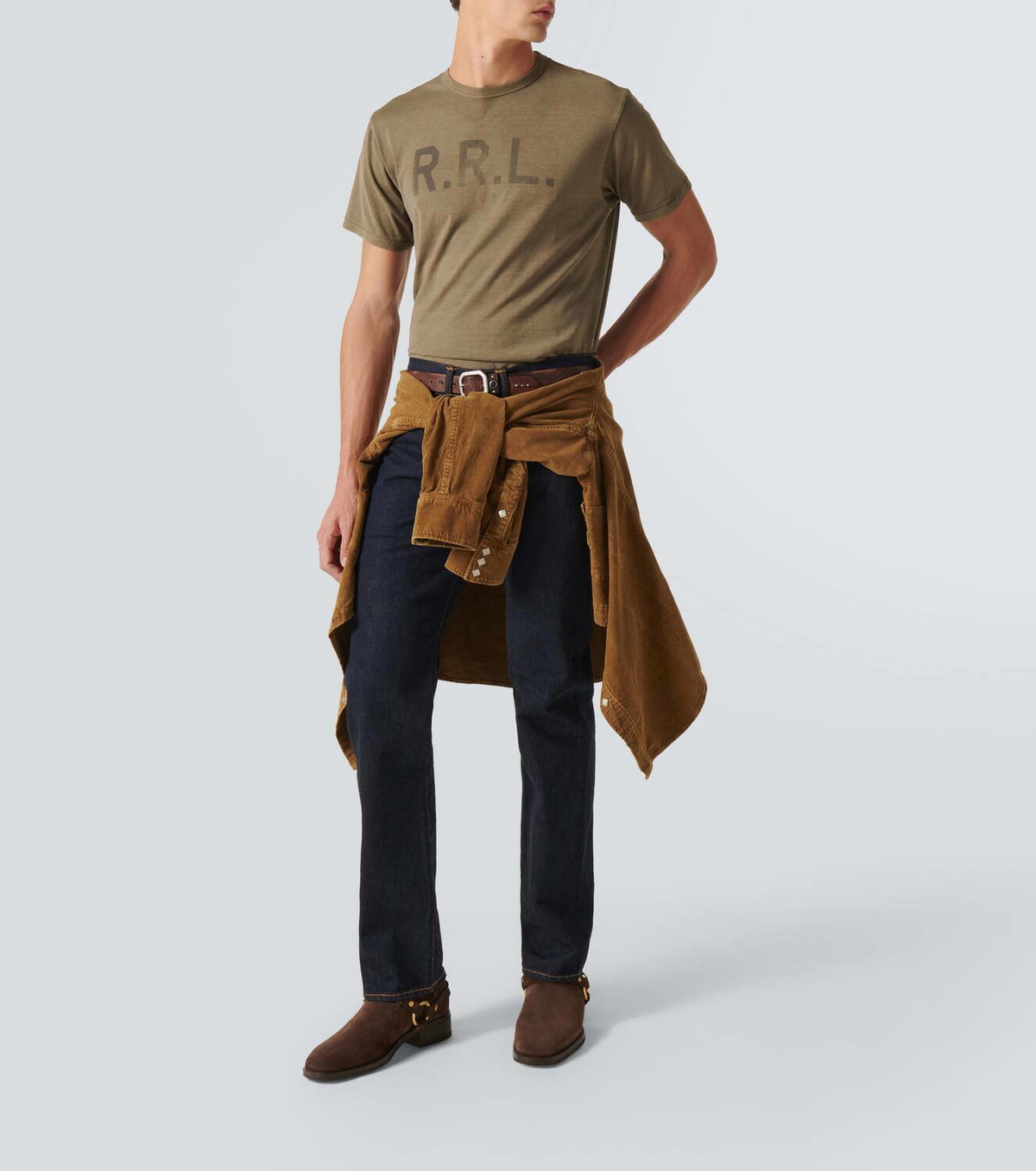 RRL Logo cotton jersey T-shirt RRL