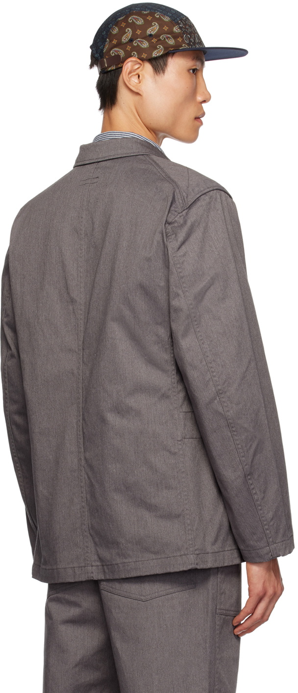 Engineered Garments Gray Bedford Blazer Engineered Garments