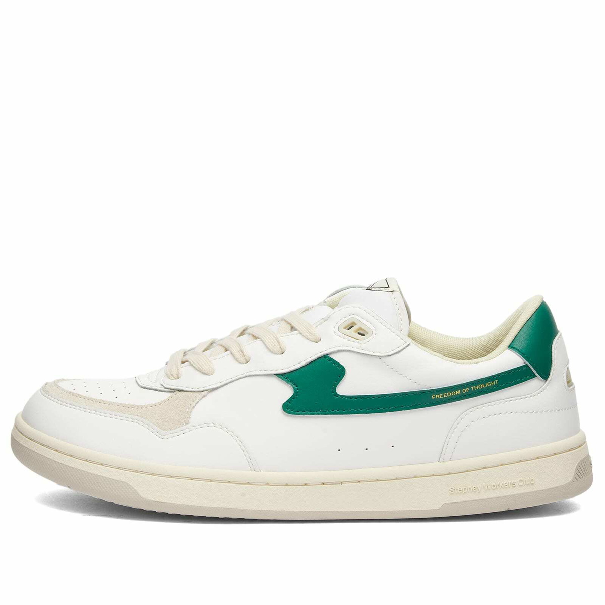 Stepney Workers Club Men's Pro Cup 01 S-Strike Sneaker in White Green ...