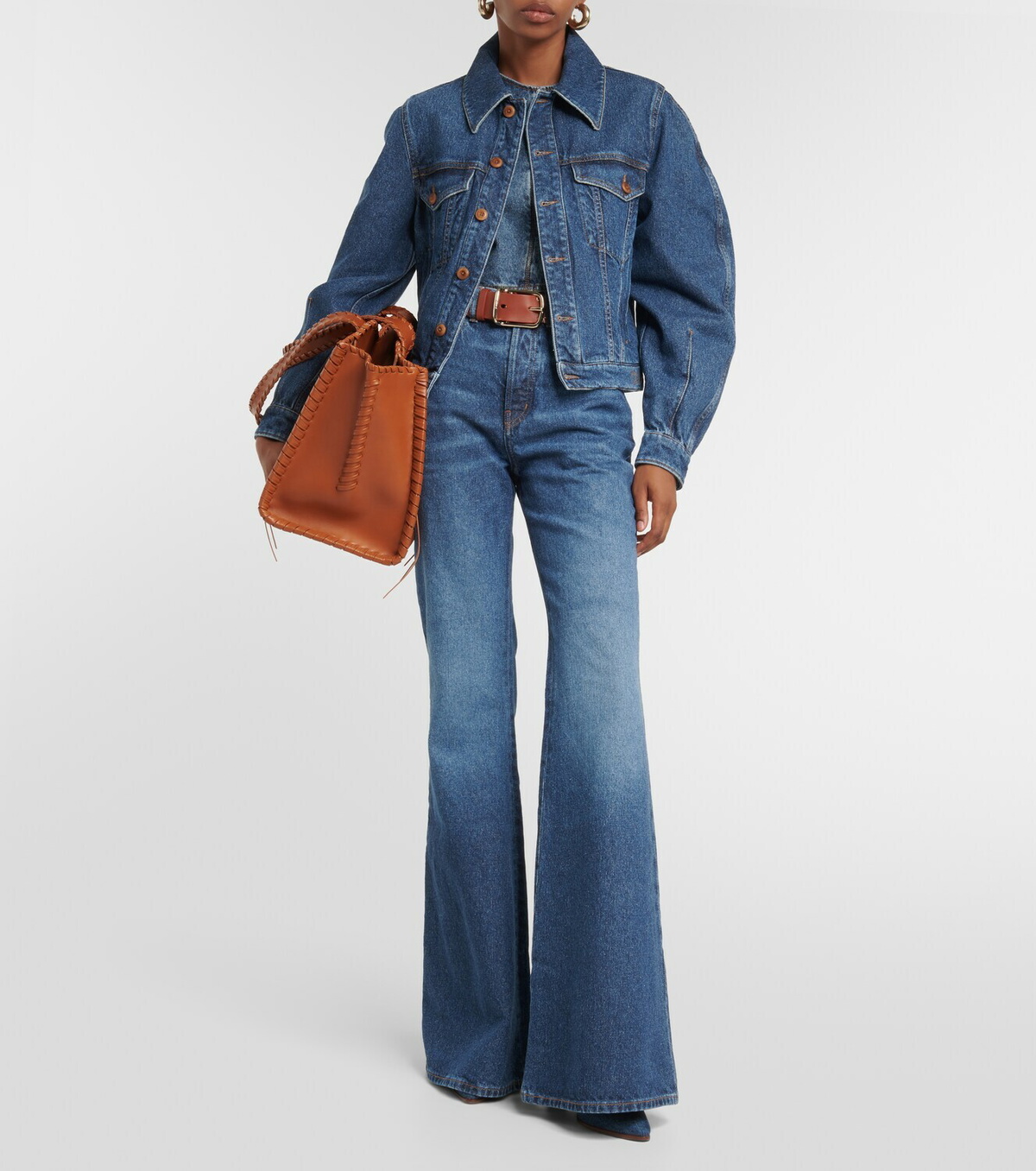 Chloé Mony Medium leather tote bag Chloe