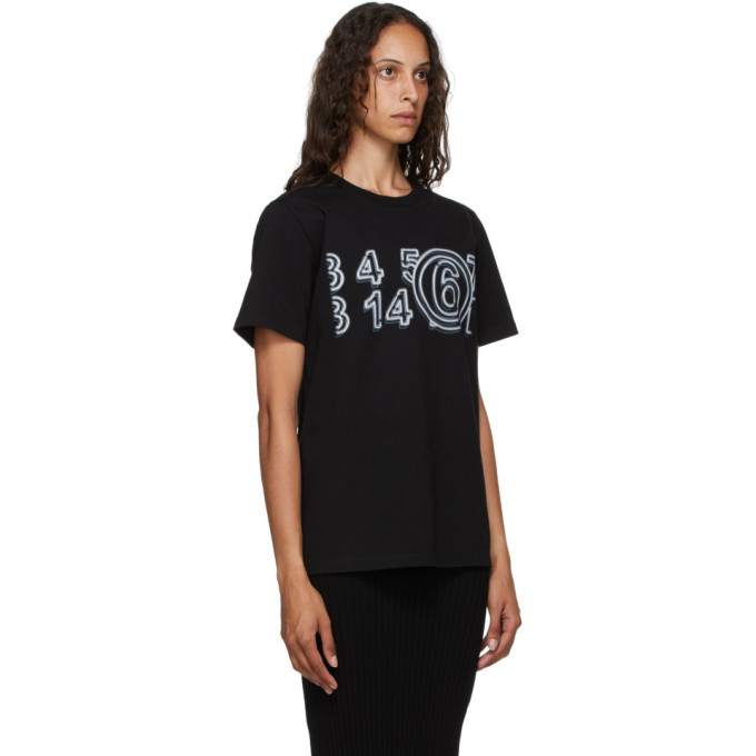 MM6 Maison Margiela Black Logo T-Shirt MM6 Maison Margiela