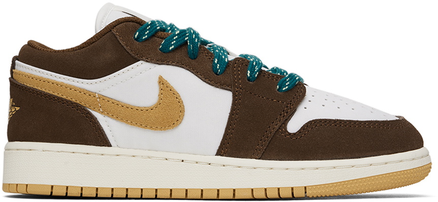Nike Jordan Kids Brown Air Jordan 1 Low SE Big Kids Sneakers Nike ...