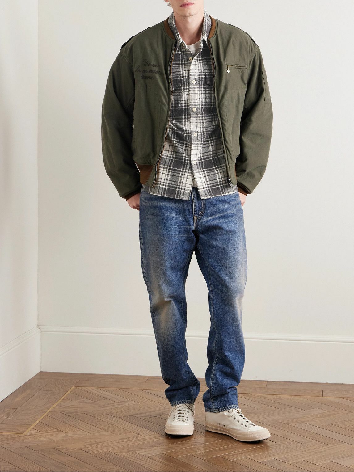 Visvim - Pioneer Checked Brushed Cotton-Flannel Shirt - Gray Visvim
