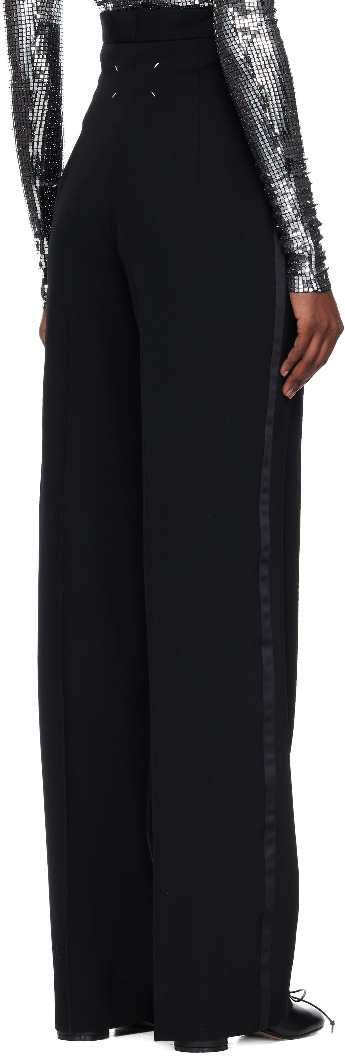 Maison Margiela Black Virgin Wool Trousers Maison Margiela