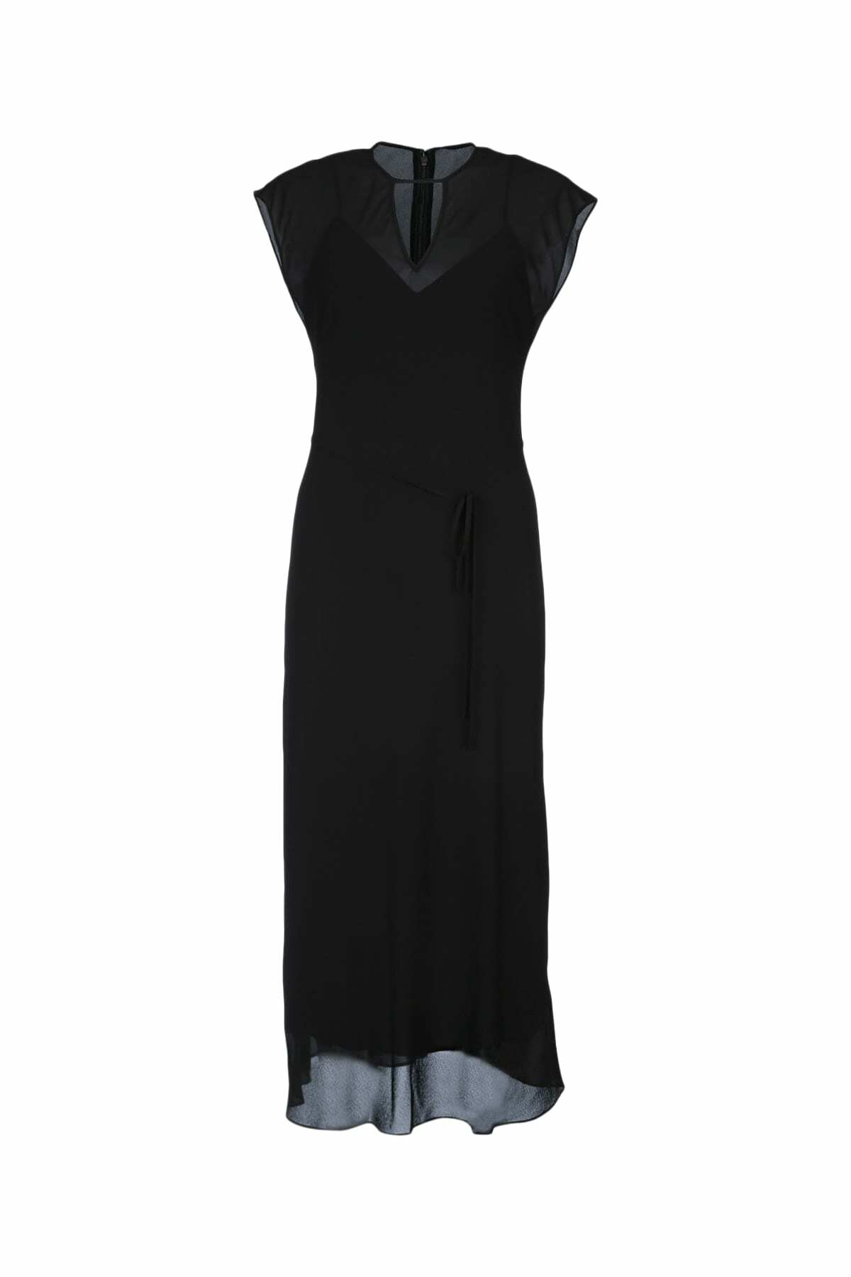 Calvin Klein Sheer Georgette Ns Midi Dress Calvin Klein