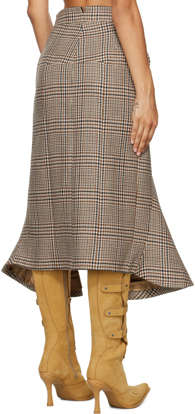 VETEMENTS Beigh Godet Midi Skirt Vetements