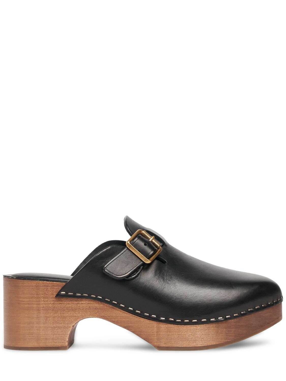 GOLDEN GOOSE - 65mm Leather Clogs Golden Goose Deluxe Brand