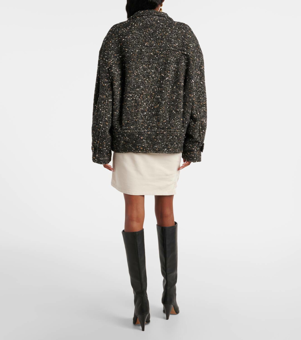 Marant Etoile Hanis herringbone bouclé jacket Isabel Marant Etoile