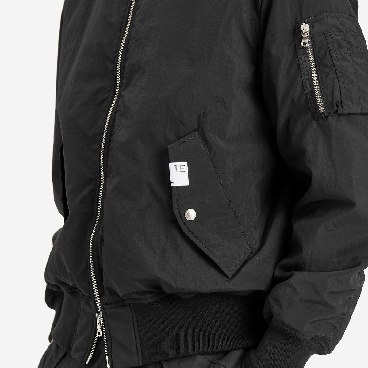 Uniform Experiment Men's Crystal Nylon Flight Jacket in Black Uniform ...
