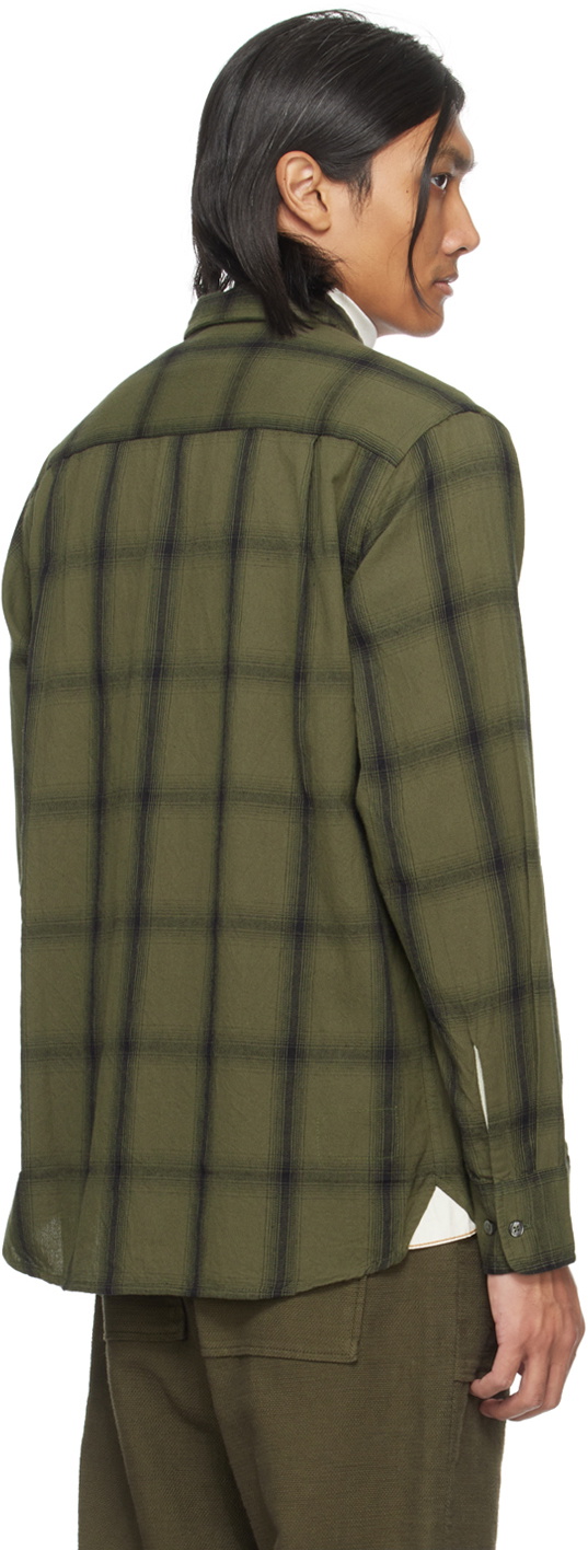 Universal Works Khaki Square Pocket Shirt Universal Works