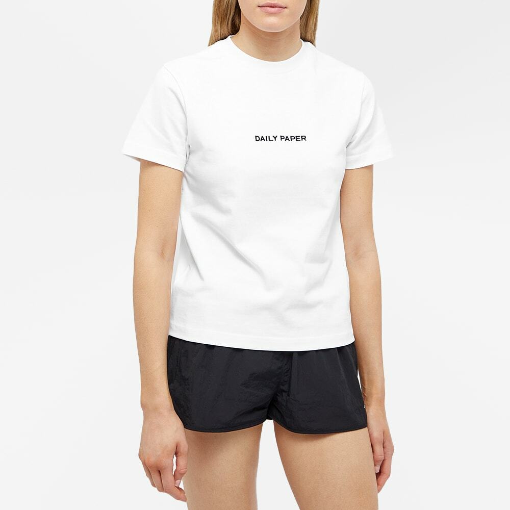 Daily Paper Women's Estan T-Shirt in White Daily Paper