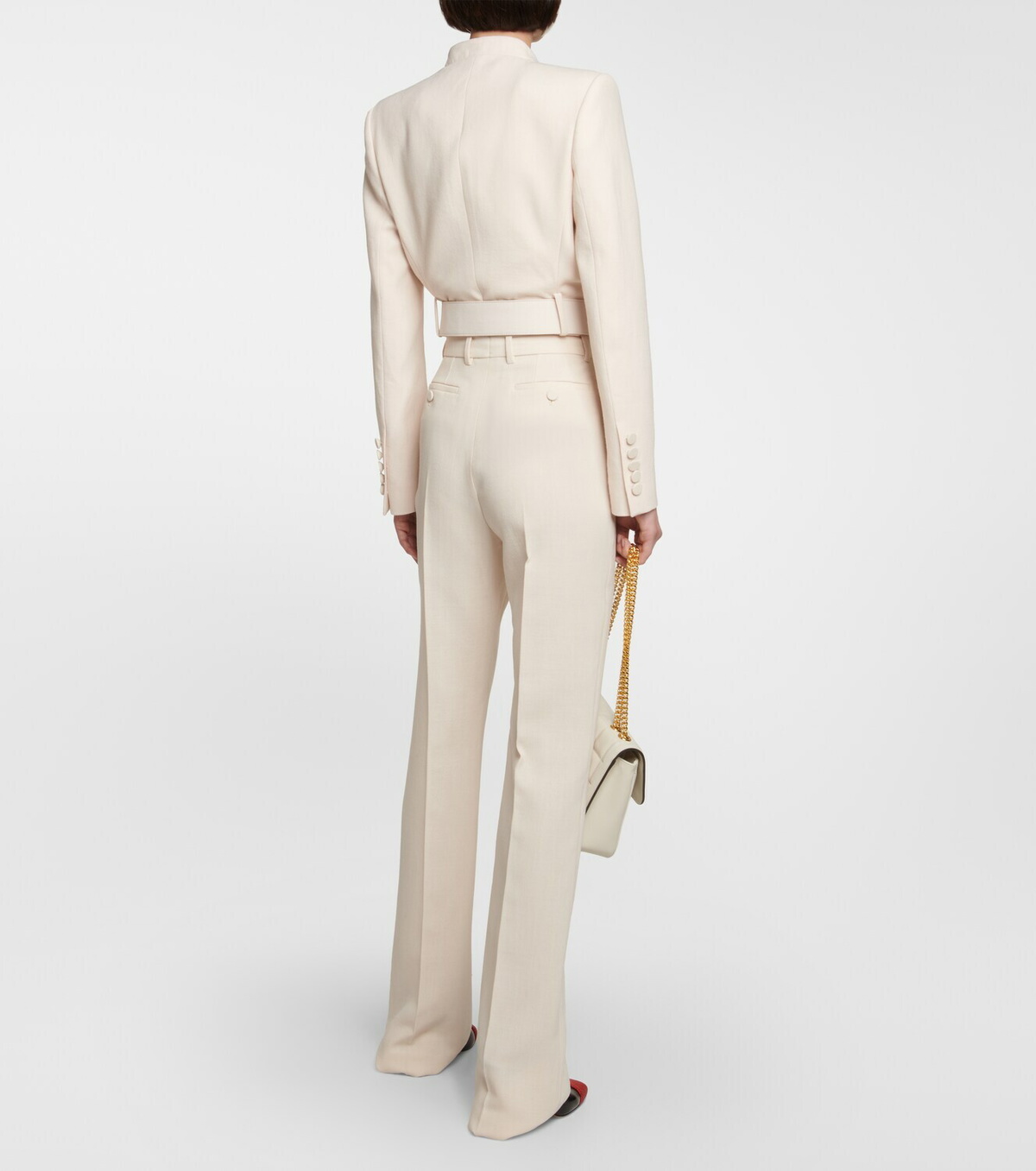 Gucci - Flared wool crêpe pants Gucci