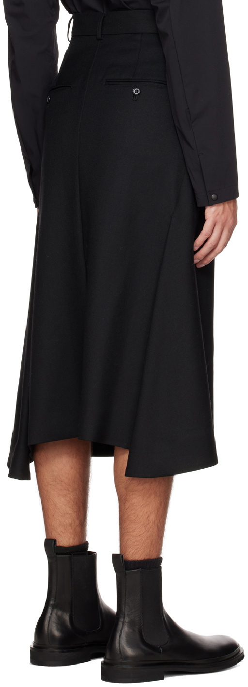 rito structure Black Side Tucked Midi Skirt rito structure