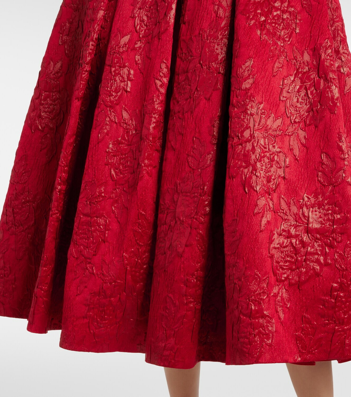 Safiyaa Asher floral jacquard midi dress Safiyaa