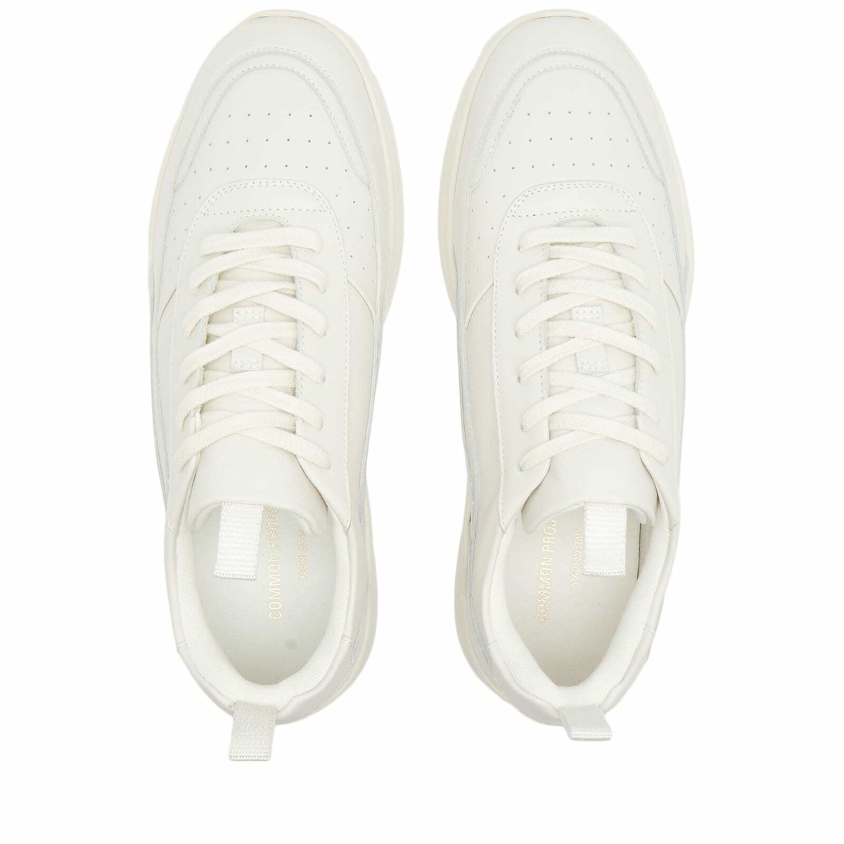 Common Projects Men's Track 90 Sneakers in Bone White Common Projects