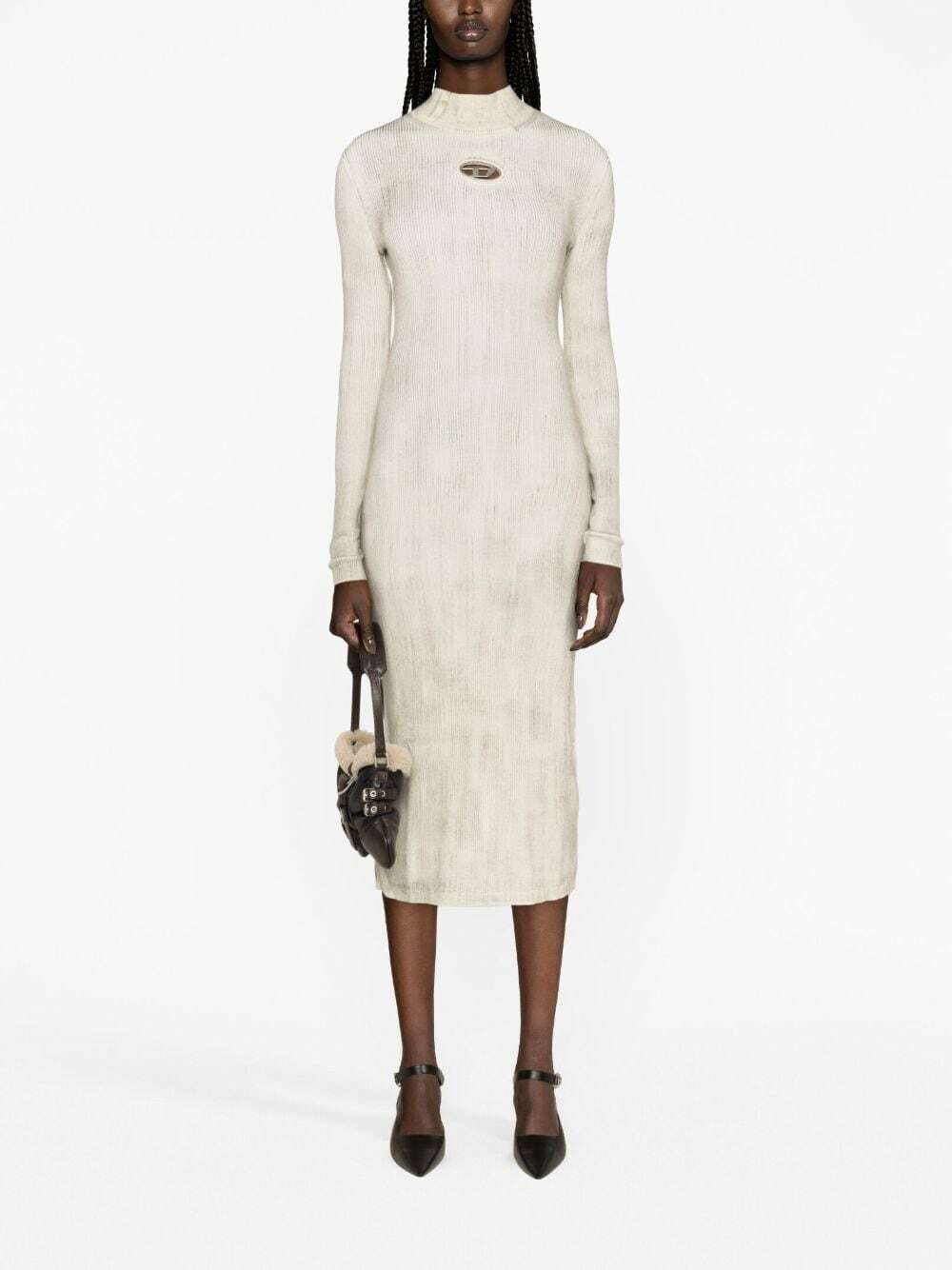 DIESEL - Logo Cotton Long Dress Diesel